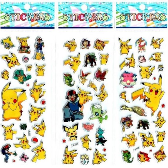 Office | Vintage Pokemon Pocket Monster Stickers Pikachu | Poshmark